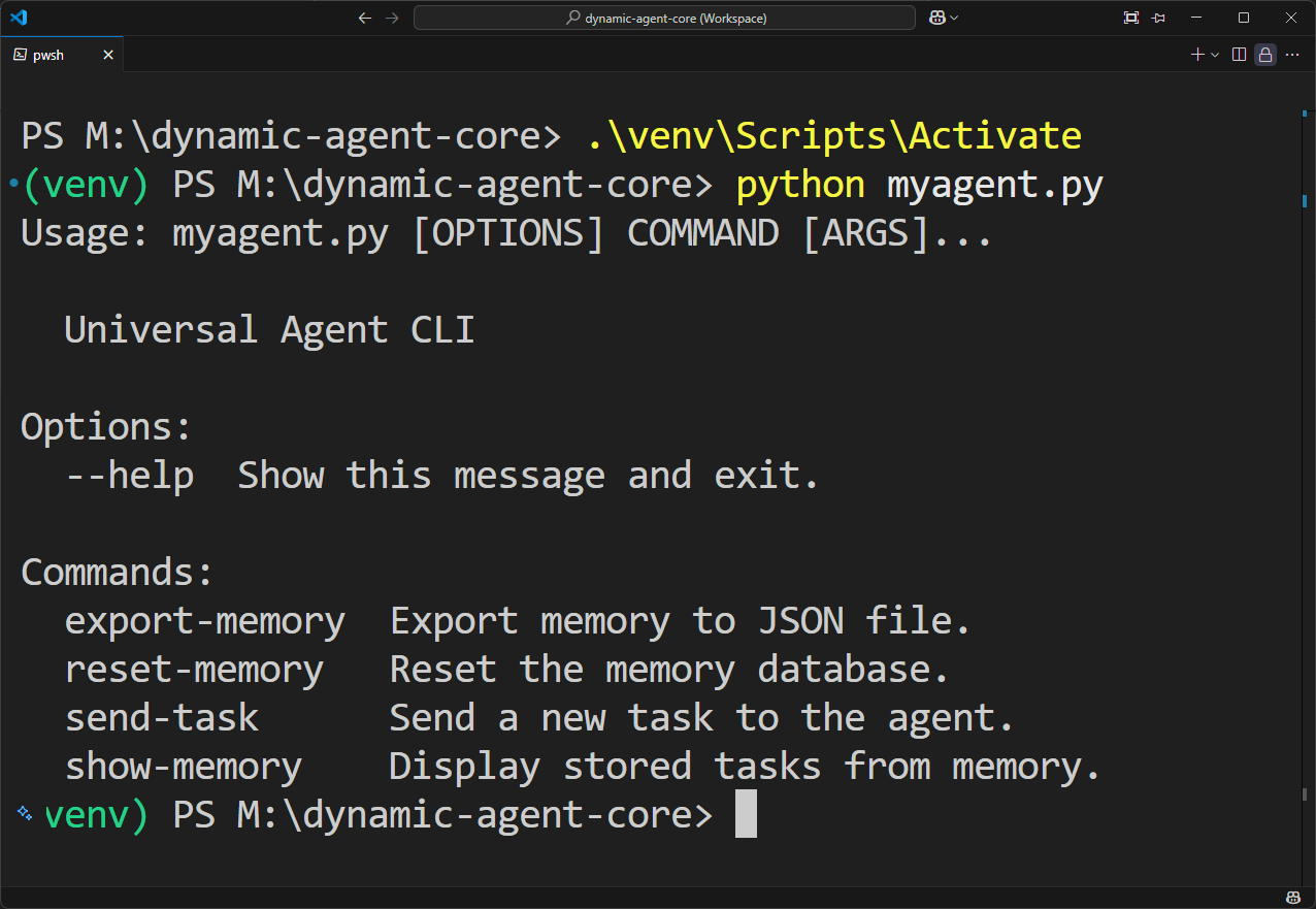 🧠 Dynamic Agent Core | dynamic-agent-core